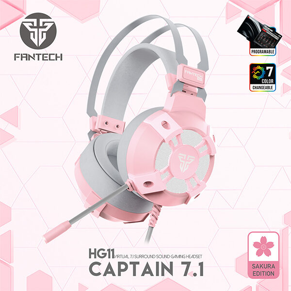 Fantech HG11 Sakura Edition Captain 7.1 Surround Gaming Headset | Midas ...
