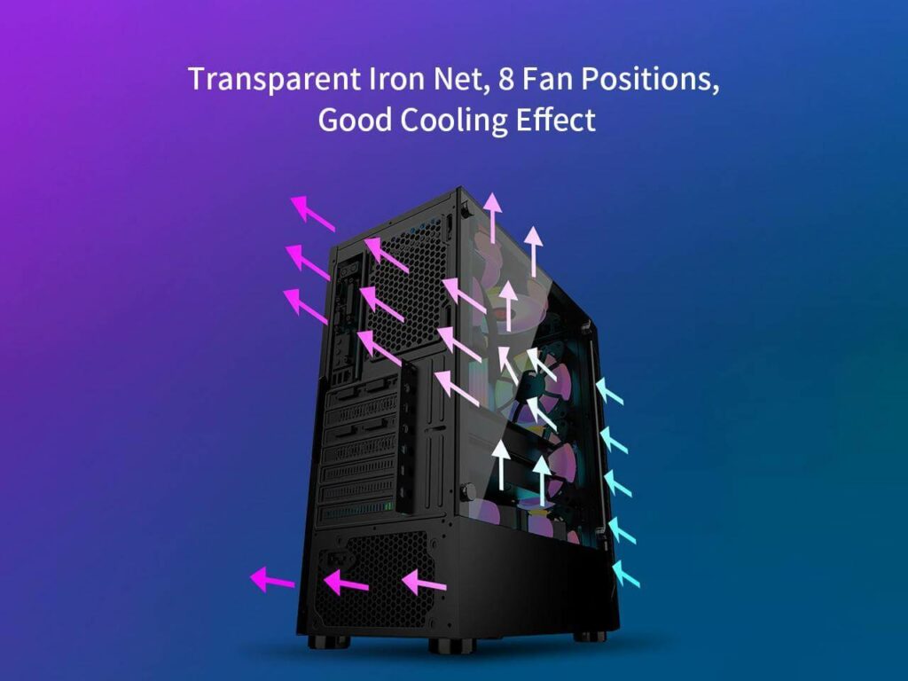 GAMEKM ICE AUGER MID-TOWER GAMING CASE | Midas Computer Center ...