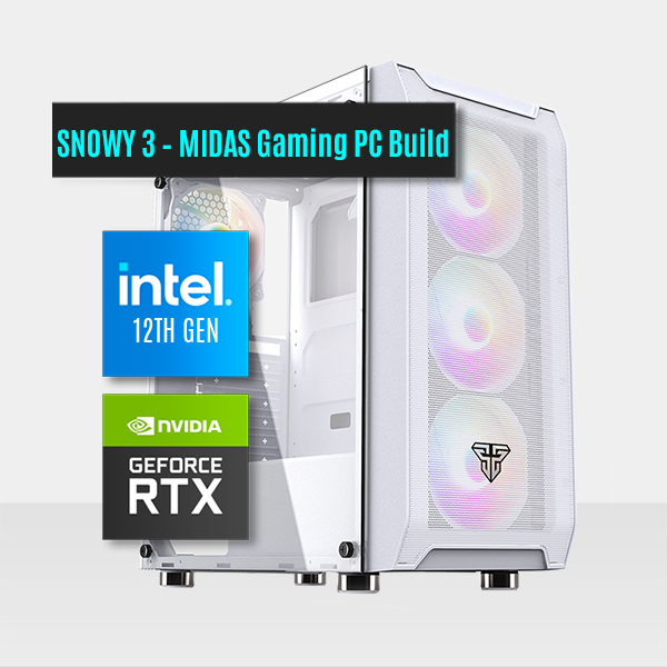 SNOWY 3 – MIDAS Gaming PC Build || Intel Core I5-12500 6-Core - GeForce ...