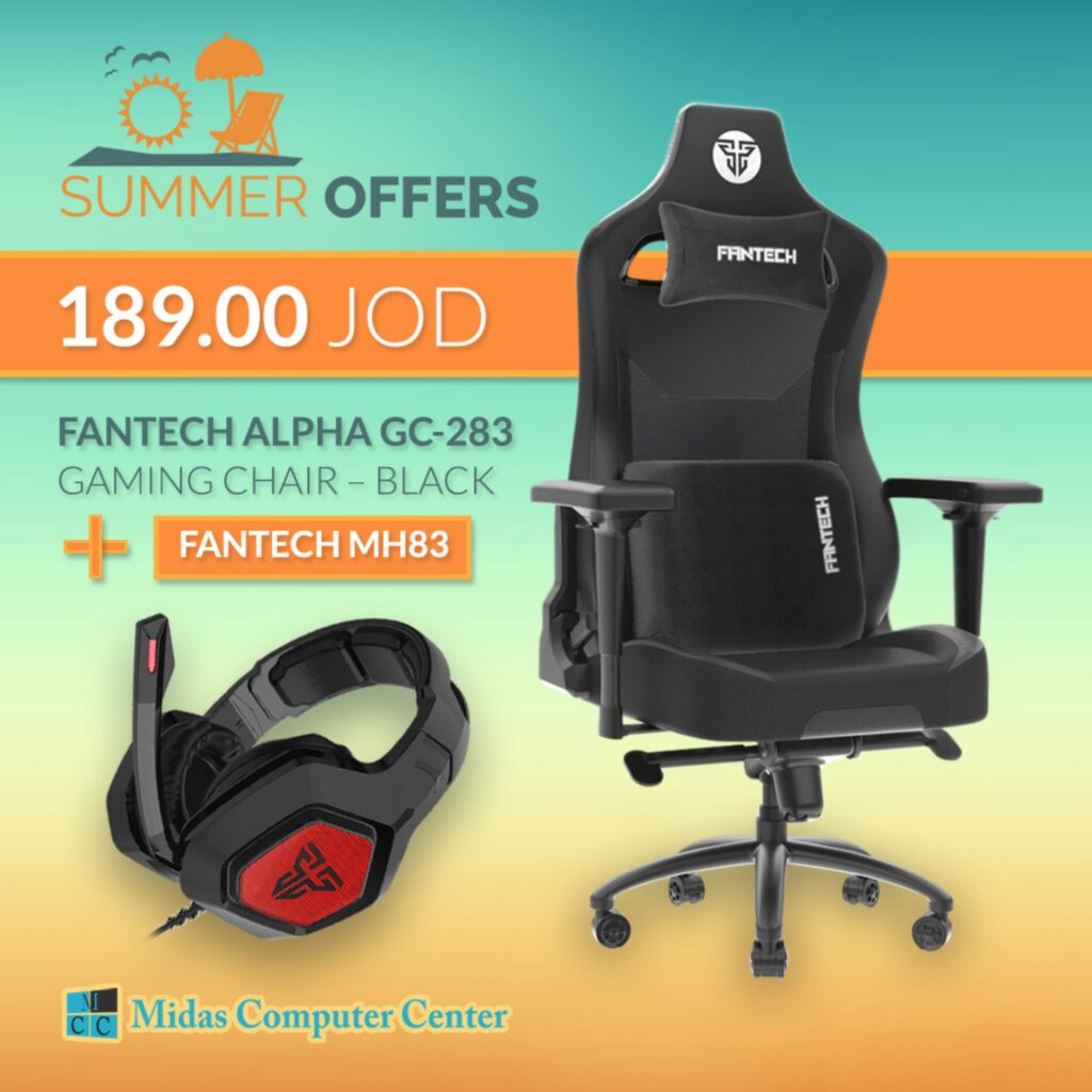 FANTECH ALPHA GC-283 GAMING CHAIR - BLACK | Ultimate Chair
