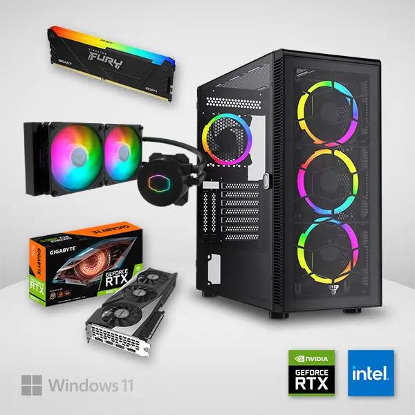 IcyInferno – MIDAS Gaming PC Build - RTX 4070 TI 12GB Graphic Card