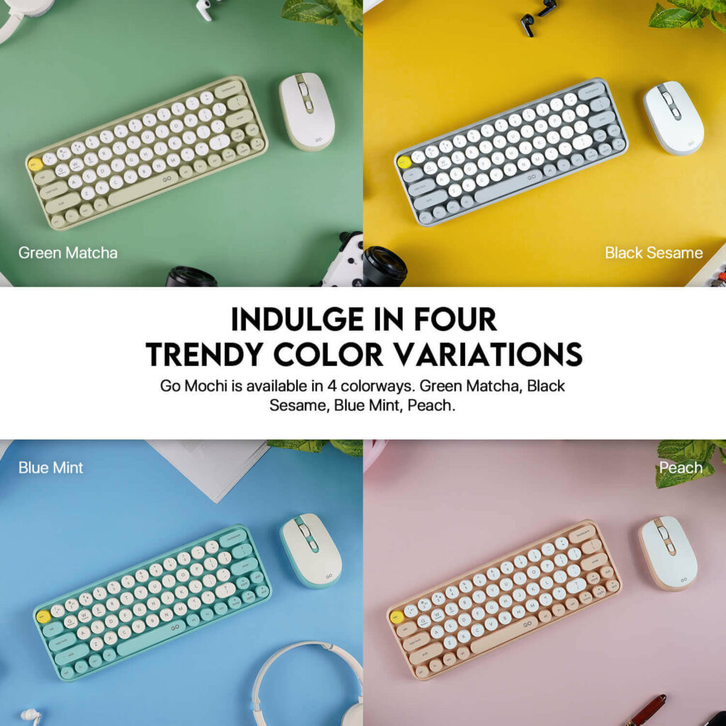 FANTECH GO MOCHI65 WK896 WIRELESS KEYBOARD MOUSE COMBO - GREY | Midas ...